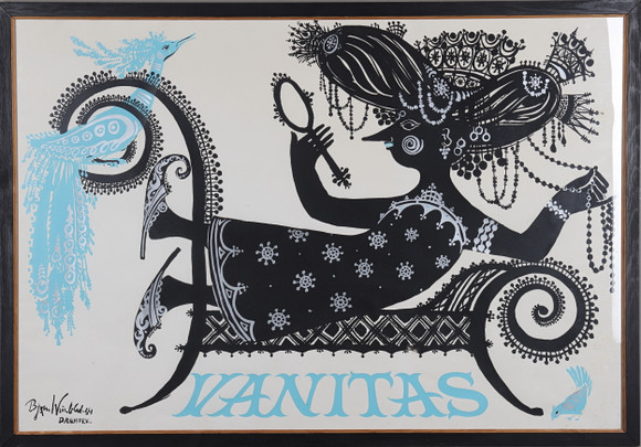 GRAFISKT BLAD, Björn Winblad, Danmark, signerat och daterat -54 i ...