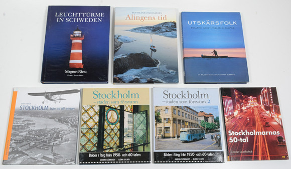 Stockholm and the Stockholm archipelago. 7 volumes. Books, Maps ...
