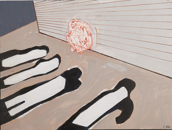 CARL KÖHLER. mixed media on Board, "Shadows", signed. Art - Paintings - Auctionet