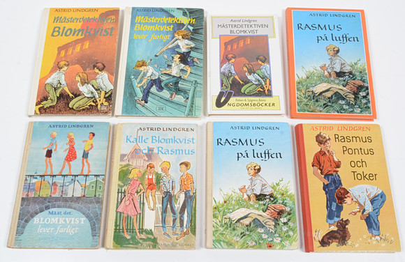 ASTRID LINDGREN. Rasmus och Kalle Blomqvist. 8 vol. Böcker, Kartor ...