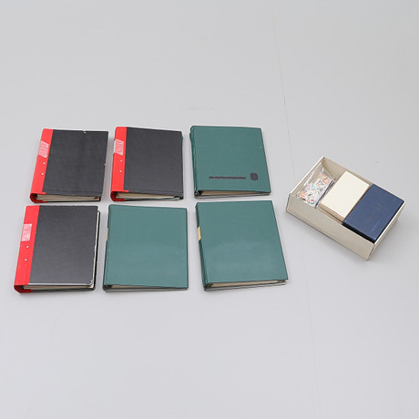 STAMP BOX with 6 albums and shoe box, stamped, 1900s. Coins, Medals ...
