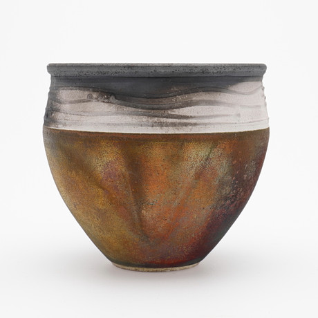 JOHN WHEELDON (FÖDD 1947). VAS, RAKUTEKNIK, GRÖN/KOPPAR MED INSLAG AV ...