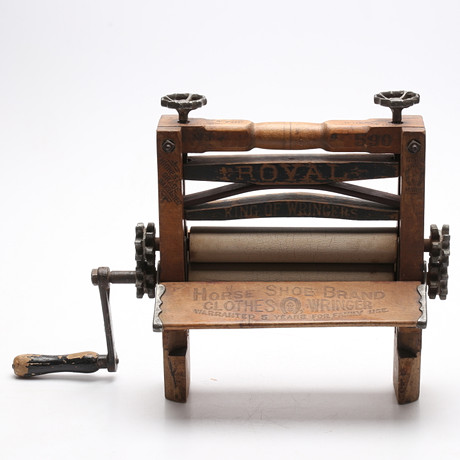 MANGEL, Royal, King of wringers, omkring 1900. Övrigt - Teknika ...