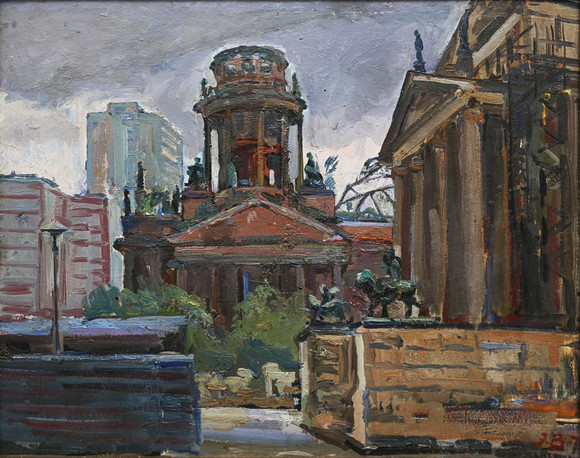 EGILS VEIDEMANIS. Berlin Opera Square. Art - Paintings - Auctionet