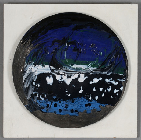 KARL ERIK BODNER. Composition, enamel painting, signed. Art - Paintings ...