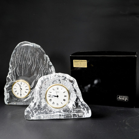 TYKO AXELSSON. Table clocks, 2 pieces, Kolmården Design, signed. Clocks ...