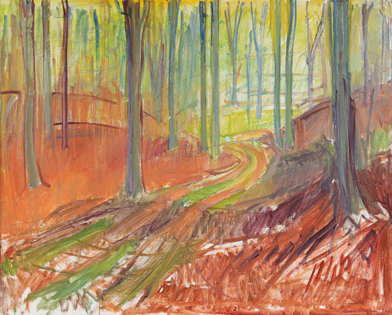 DAGNY LARSON (1912-2006). Landscape, oil on canvas, signed and dated ...