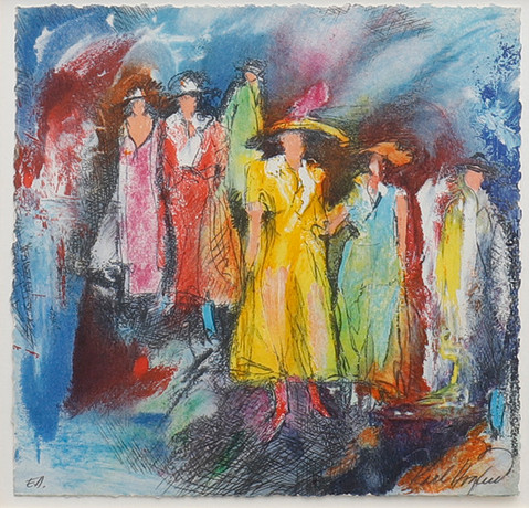 PETER HÖGLUND. ELEGANTA FLANÖRER. Konst - Grafik - Auctionet