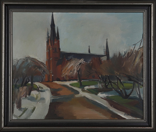 GUSTAF ADOLF FAHLE. oil on canvas, signed. Art - Paintings - Auctionet