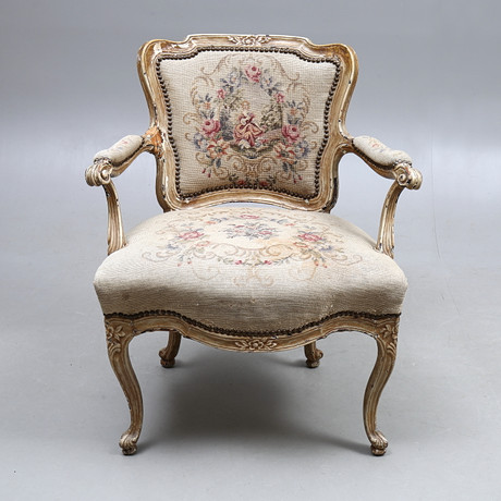 SILLÓN rococó, siglo XVIII. Muebles - Sillas y sillones - Auctionet