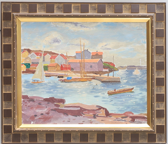 ELLIS WALLIN. oil on canvas, signed. Art - Paintings - Auctionet