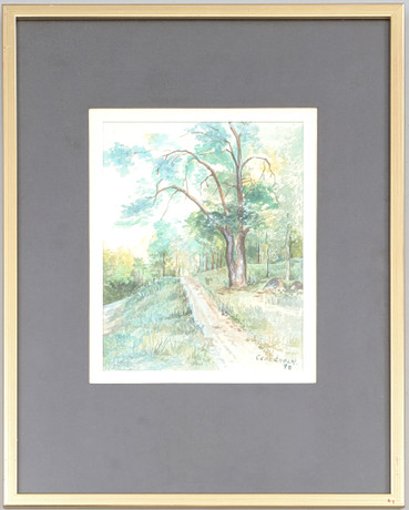 OIDENTIFIERAD KONSTNÄR. watercolor, signed Cederholm, and dated -78 ...