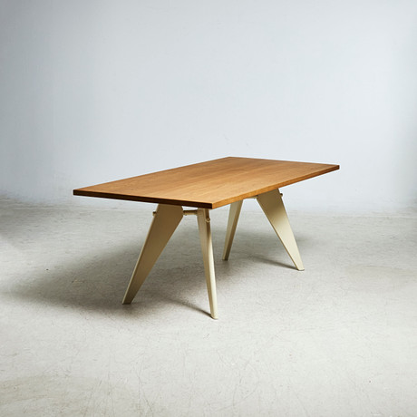 JEAN PROUVÉ. "EM Table", dining table, Vitra, contemporary, oak table ...