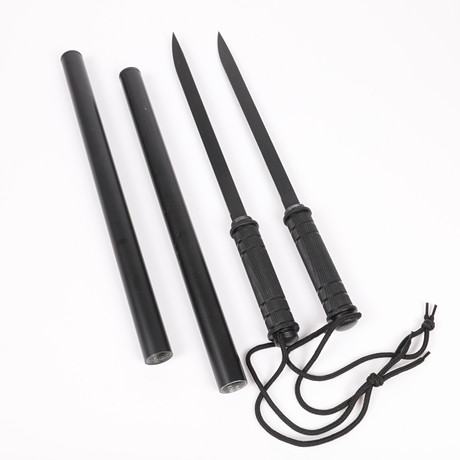 SWORD, 1 pair, black painted metal, 1900/2000s. Weapons & Militaria ...