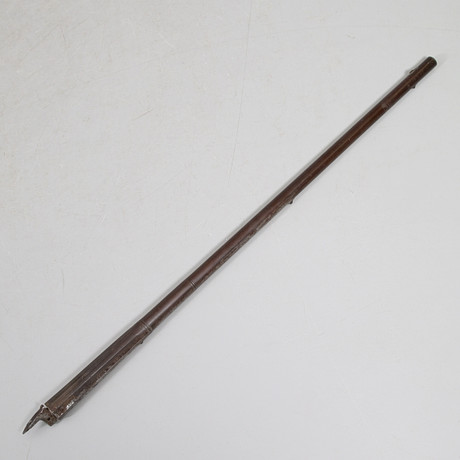 GEVÄRSPIPA, flintlås, signerad Johan Reichardt, Stockholm. 1700-tal ...