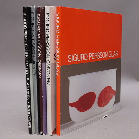 SIGURD PERSSON, böcker, 5 st, Sune Sandahl, Stockholm. Böcker, Kartor ...
