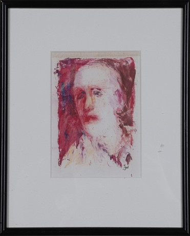 JAN WIBERG. Blandteknik, Monogram signerad. Konst - Måleri - Auctionet