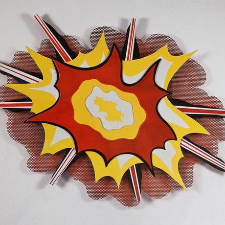 ROY LICHTENSTEIN. Explosion nr. 1 (1965), offsettryck, 2014. Konst ...