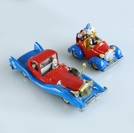 TOY CARS, 2 pcs, Walt Disney, Joakim Von Anka, Kalle Anka, Knatte ...