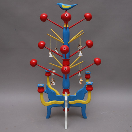 LJUSSTAKE, trä, "Blekingestake", daterad 1978. Belysning & Lampor ...