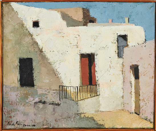 ADRIAN ROSA. Motif from Ibiza, signed and dated 64. Art - Paintings ...