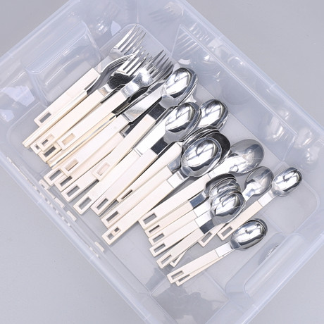 SIGNE PERSSON-MELIN. Bestick, 28 delar, rostfritt/plast, Boda buffé ...