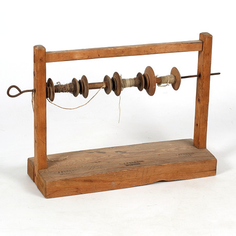 PORTABOBINAS, pino, CJ Persson, Wiskan 18/1900. Arte folclórico ...