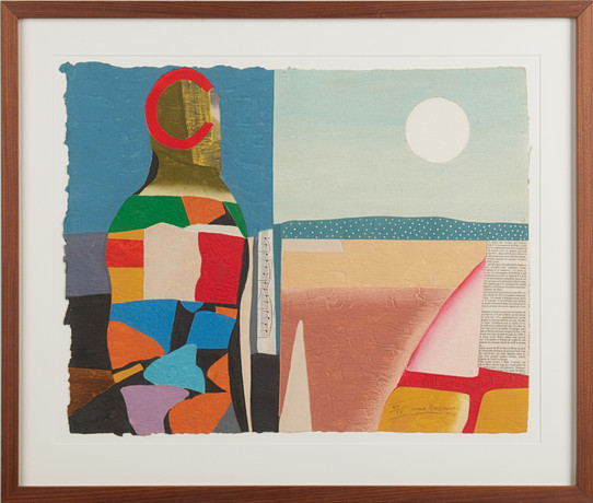 MAX PAPART. Composition, carborundum etching, collage, signed and ...