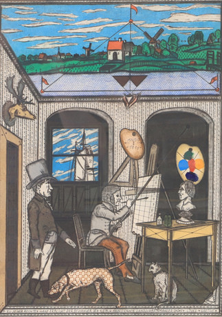 JOHANNES VENNEKAMP. The artist, color lithograph, signed Vennekamp. Art ...
