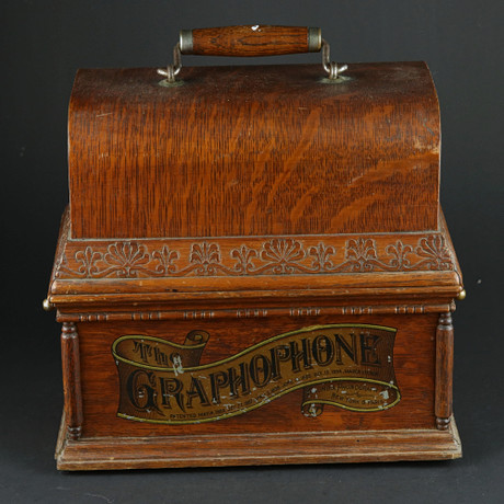 FONOGRAF, "The Graphophone", Colombia Phonograph Co, omkring 1900 ...