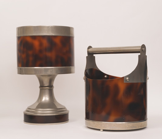 PLANTER AND MAGAZINE RACK, bakelite and metal, 1960s. Furniture - Other ...