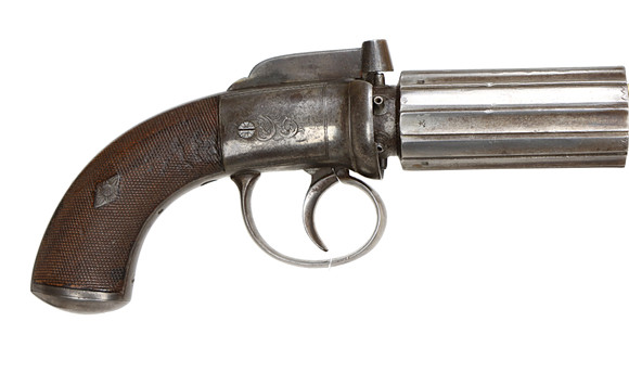 COMMUNICATION PISTOL, ENGLISH, PEPPER BOX. Weapons & Militaria - Guns ...