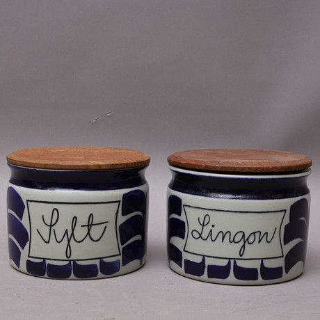 MARIANNE WESTMAN. burkar, 2 st, ''Sylt'' & ''Lingon'', Rörstrand ...