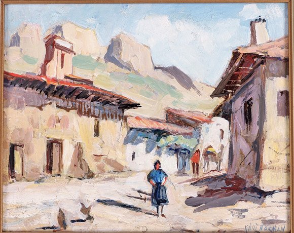 KNUT NORMAN. 1896-1977, Olja på pannå, signerad. Konst - Måleri - Auctionet