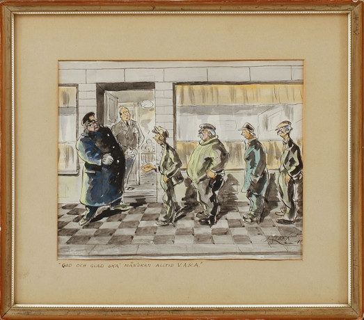 KARL AXEL LISS SIDÉN. "God och glad ska' människan alltid V.A.R.A ...