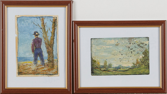 EDUARD KUTSAR (ESTONIA 1902-1970) (2): Landscape motifs, one with a ...