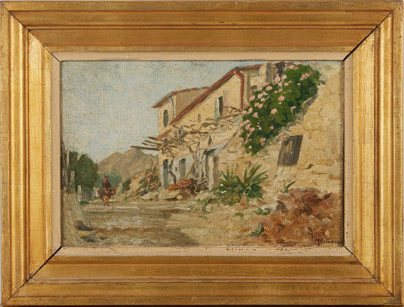 ISABELLE DORÉ. Southern motif, oil on canvas, signed Doré. Art ...