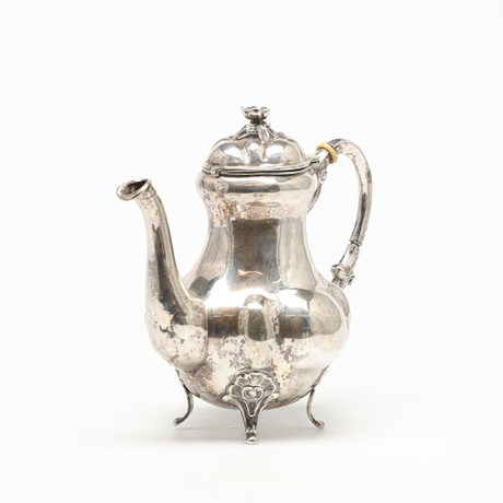 KAFFEKANNA, silver, rokokostil. Silver & Metall - Silver - Auctionet