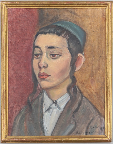 HILDA HEYMAN. oil on Board, portrait, signed and dated 1935, Krakow ...