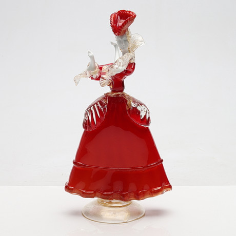 FIGURIN, glas, Murano, Italien, 1900-tal. Glas - Konstglas - Auctionet