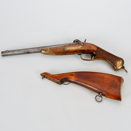 BUCKLE PISTOL w/1850 with detachable piston. Weapons & Militaria - Guns ...