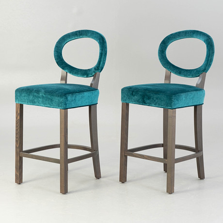 Two "Monterey - T" bar stools from "Marie's Corner". Furniture ...