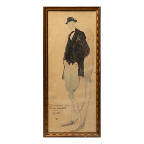 AXEL FRIDELL. David Nordlund, Akvarell.Signerad. Konst - Grafik - Auctionet