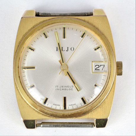 MEN Eljo manual steel/double. Clocks & Watches - Wristwatches - Auctionet