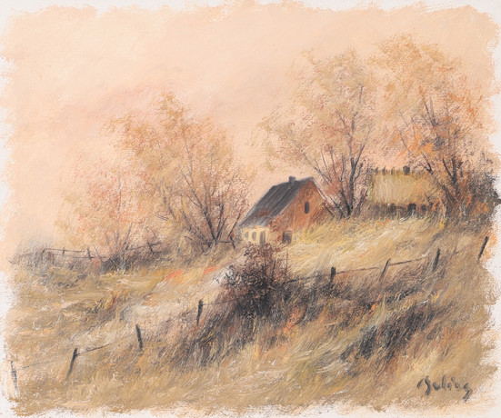 CARL JULIUS. Landscape, oil on canvas, signed C.Julius. Art - Paintings ...