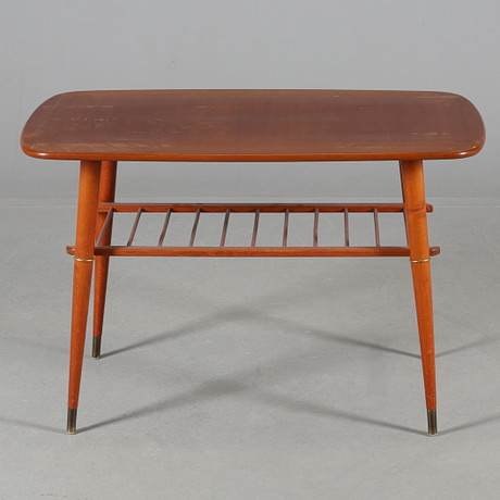 SOFFBORD, mahogny och bok, 1950-tal. Möbler - Bord - Auctionet