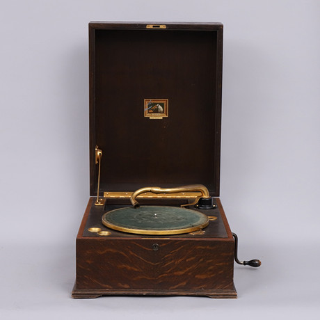 CRANK GRAMOPHONE, His Master's Voice, approx. 1930, England ...