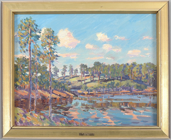 ATTRIBUTED TO VILIS VALDMANIS. oil on Board, unsigned. Art - Paintings ...