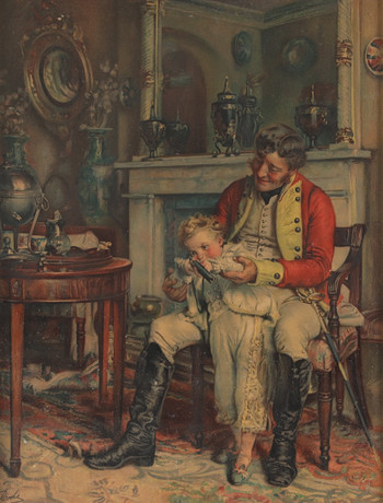 EDGAR BUNDY 1862 - 1919. "LITTLE BOBS" 1901 CHROMOLITHOGRAPHY. Art ...