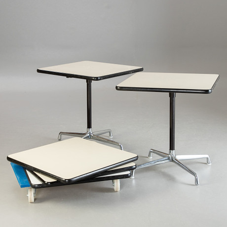 CHARLES & RAY EAMES. 5x Vitra tables 'Contract Tables'. Furniture ...